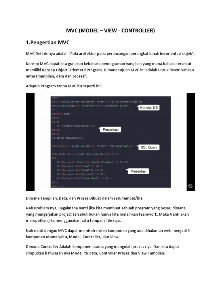 MVC ARSITEKTUR | PDF