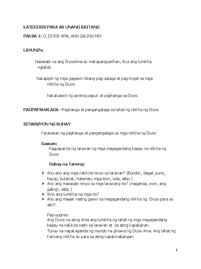 GRADE 1 Paksa 1 | PDF