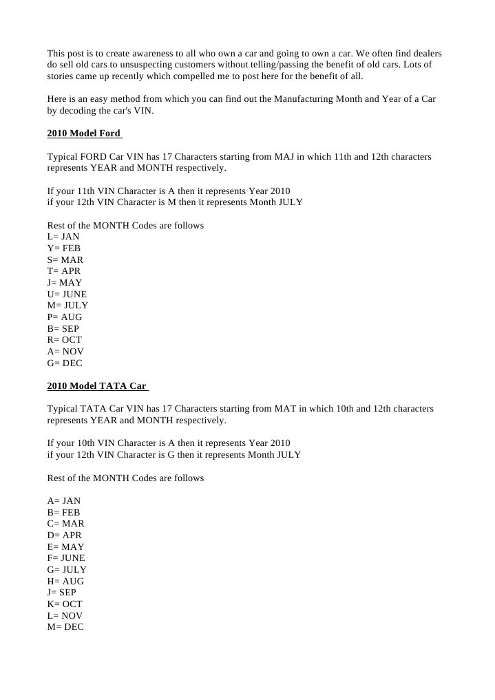 Vehicle Identification | PDF | Automotive Technologies | Private Transport