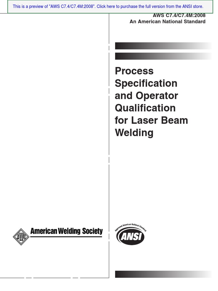 AWS c7.4m | PDF | Welding | Construction