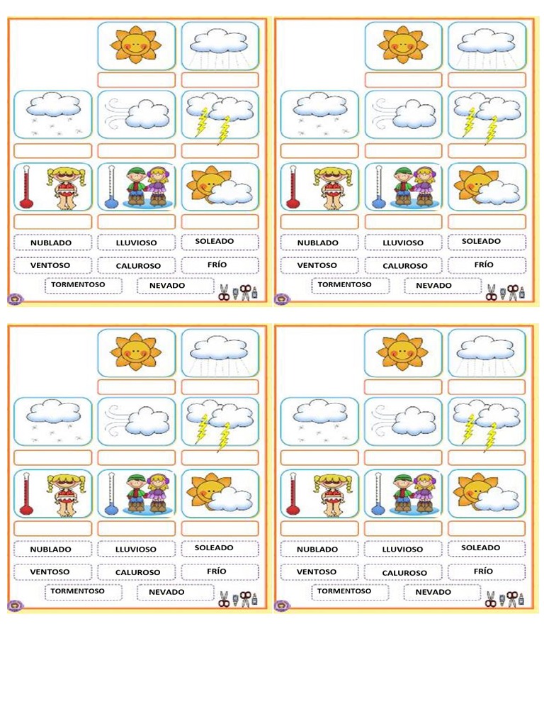 Actividades Clima | PDF