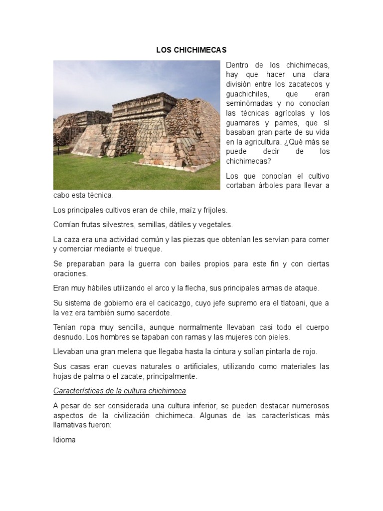 Los Chichimecas | PDF | Civilización maya | Cultura de las Americas