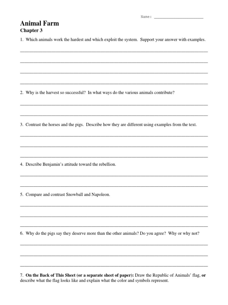 Chapter 3 Analysis of Animal Farm | PDF | Career & Growth | Computers