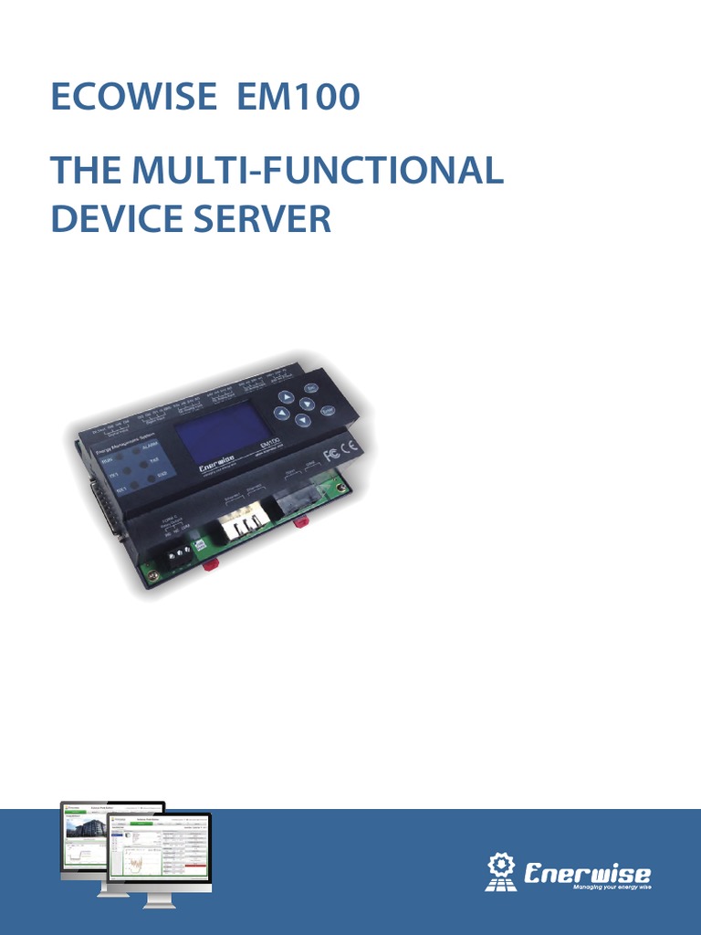 Enerwise EM100 Catalogue PDF | PDF | Scada | Web Application