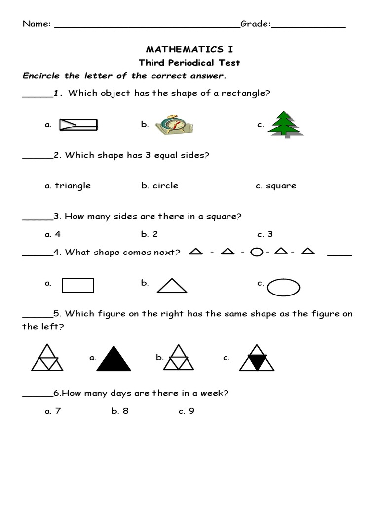 3rd Periodical Test Grade I - Final | PDF