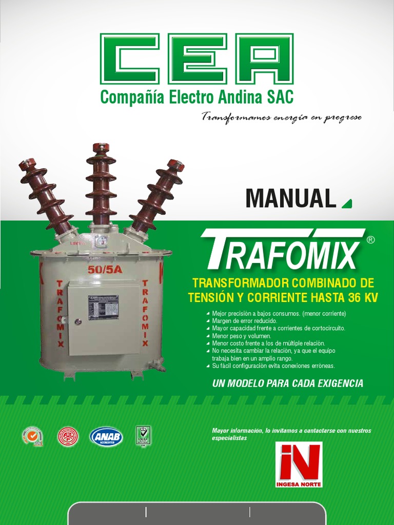 Transformix | PDF | Transformador | Resistencia Eléctrica y Conductancia