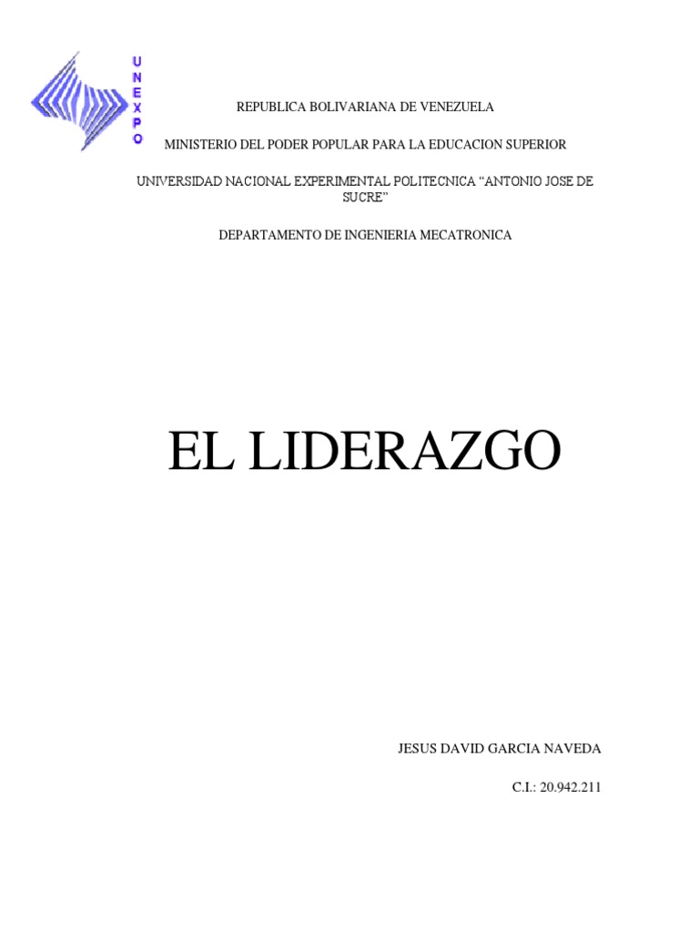 Liderazgo | PDF | Liderazgo | Conceptos psicologicos