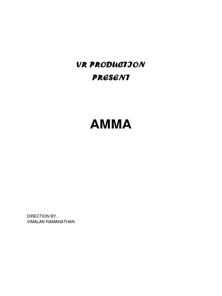 Amma (Mom) - 1 | PDF