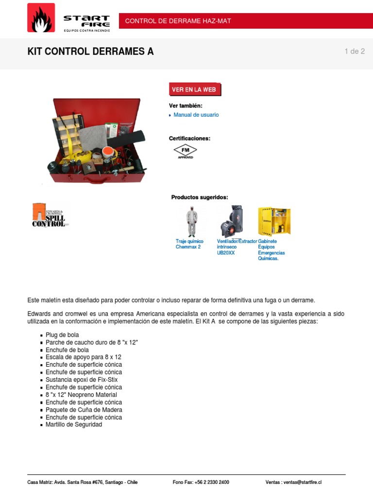 Control de Derrame PDF | PDF | Mercancías peligrosas | Aluminio