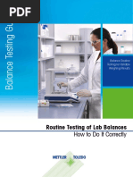 Linearity Testing for Laboratory Balances | PDF | Calibration ...