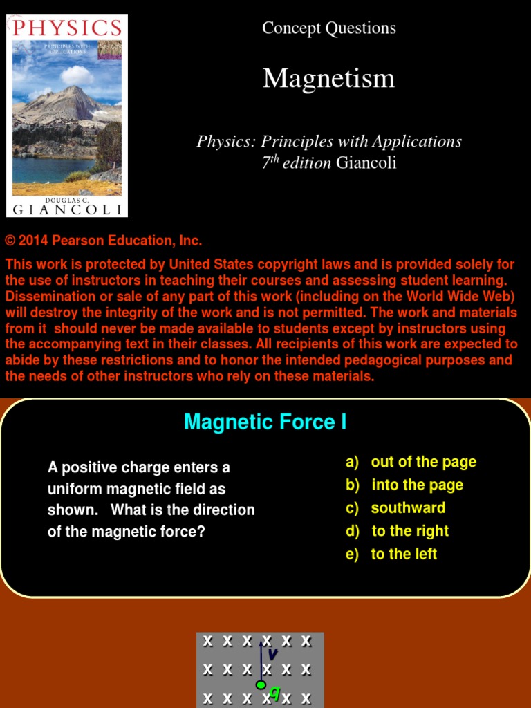 Magnetism Concept Questions | PDF | Spectrometer | Magnetic Field