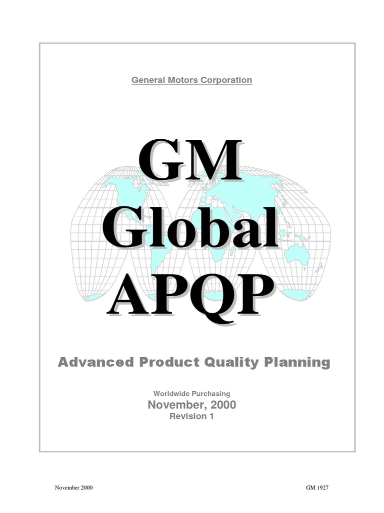 GM Apqp Manual PDF | PDF | Risk Assessment | Risk