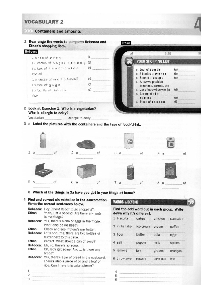 Unit 4 Vocabulary Practice Pdf
