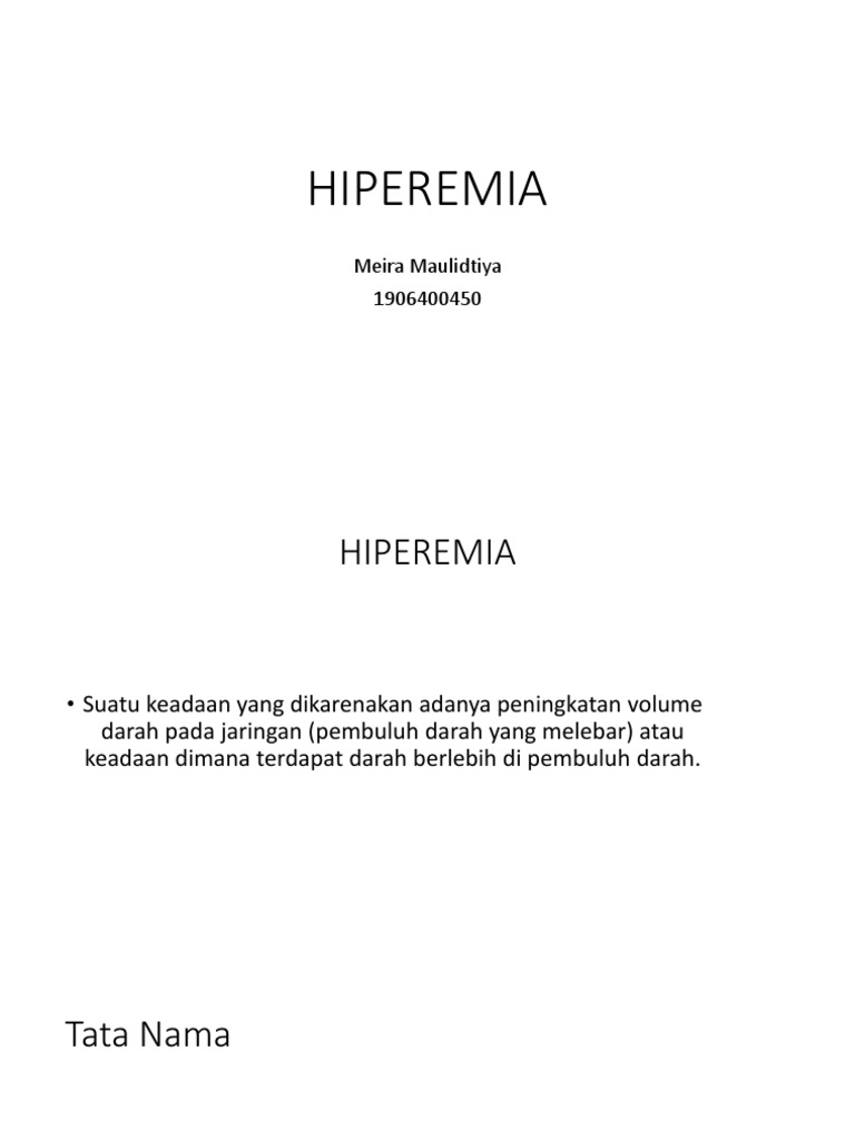 Hyperemia | PDF