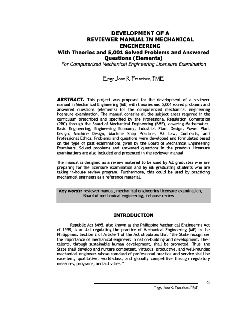Mechanical Engineering Reviewer | PDF | Equations | Power Station