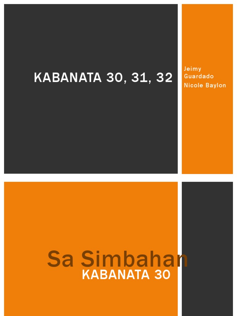 Kabanata 30, 31, 32 | PDF