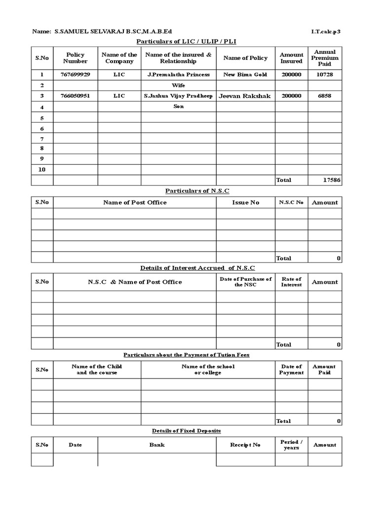 It-Form 2020 GPF S.samuel Selvaraj B.SC, M.a.,b.ed., Science BT ...
