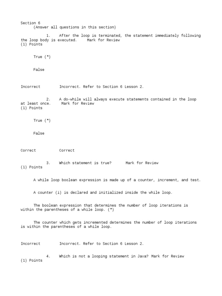 Java Looping and Constructors Quiz | PDF | Constructor (Object Oriented ...