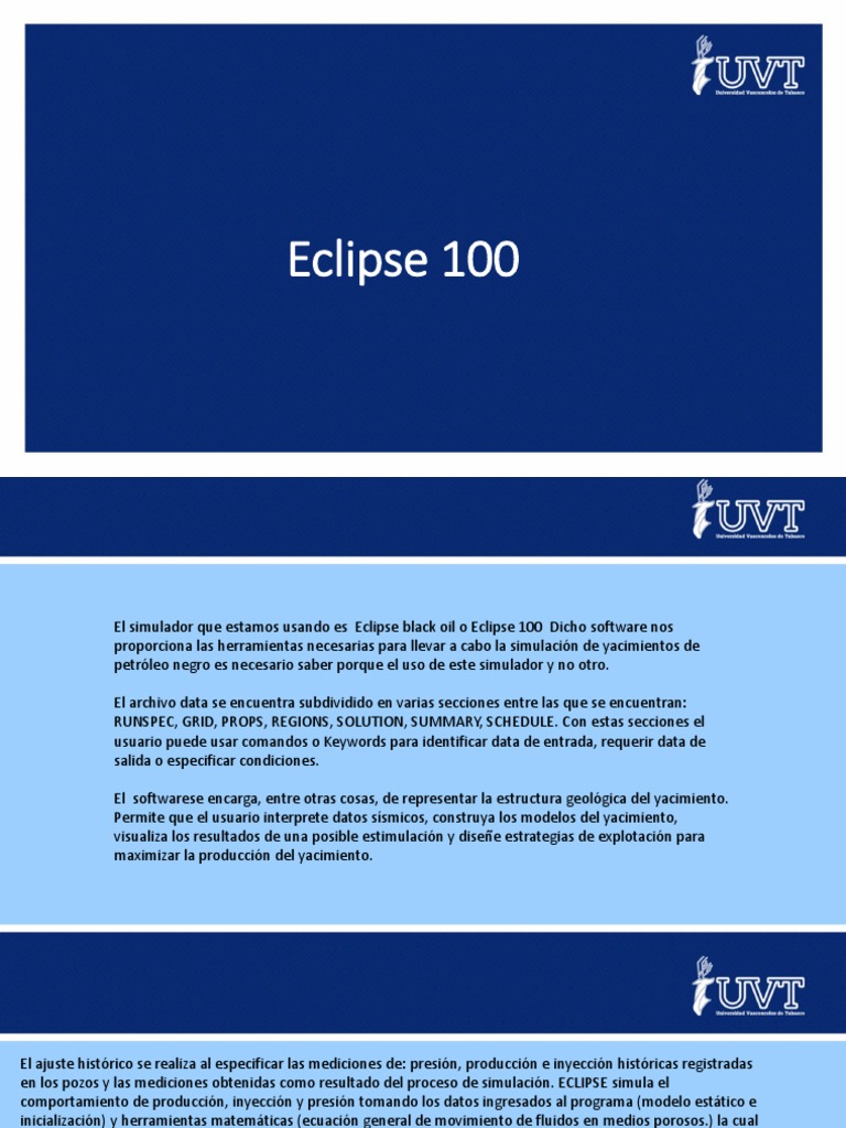 Eclipse 100 | PDF | Fluido | Software