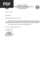 PNP Letter of Invitation | PDF