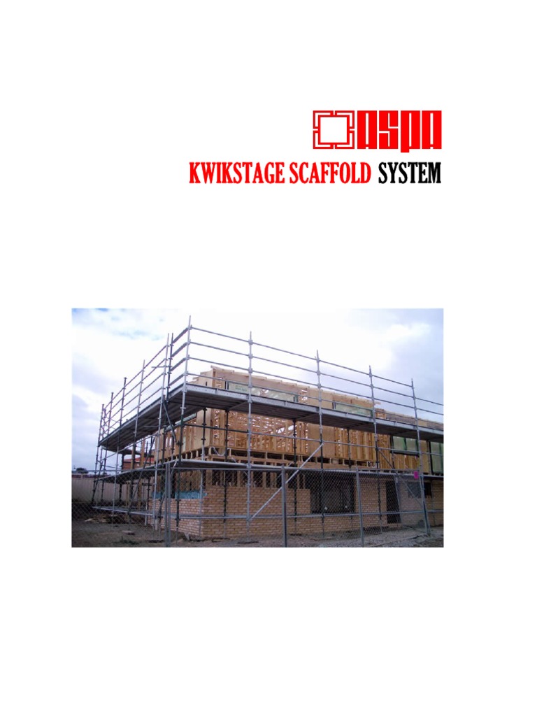 Kwikstage Scaffolding System | PDF | Scaffolding | Economic Sectors