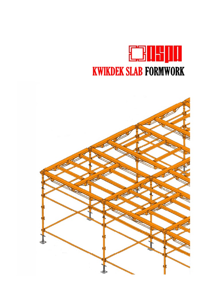 Kwikdek Slab Formwork System | PDF | Beam (Structure) | Scaffolding