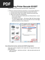 Cara Setting Label Barcode Dengan Software Bartender 9 | PDF