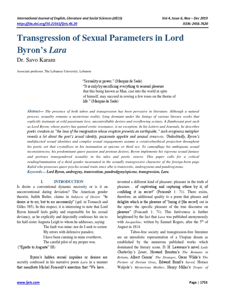 20 Transgression PDF | PDF | Gender Role | Femininity