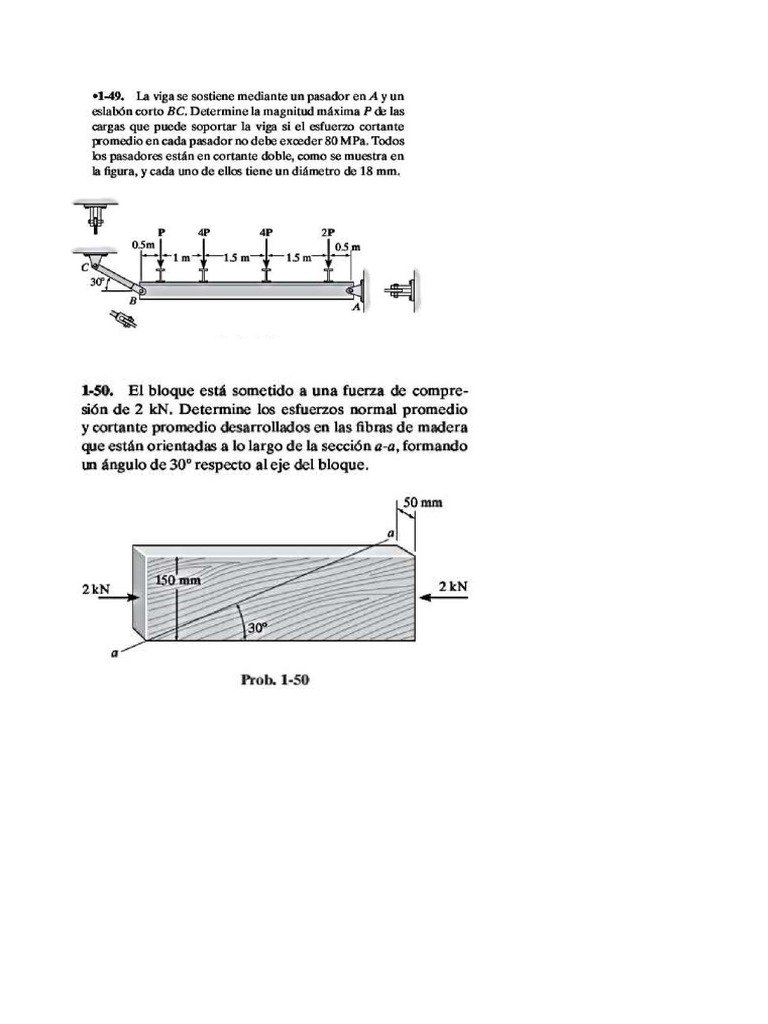 Tarea Esfuerzos y Esf Permisible PDF | PDF