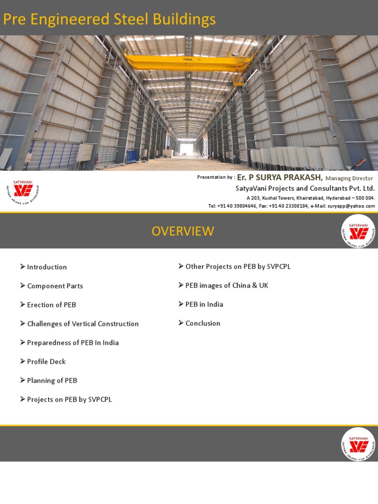 Pre Engineered Steel Buildings Overview | PDF | Building Insulation | Roof