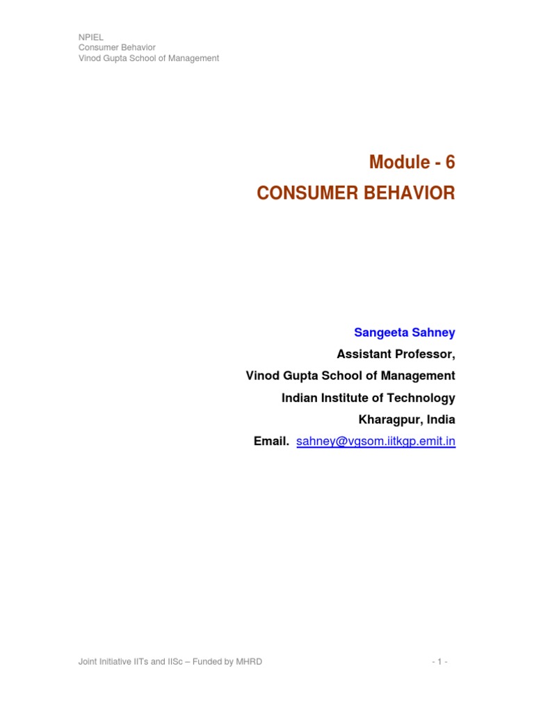 Consumer Behavior PDF | PDF | Memory | Persuasion