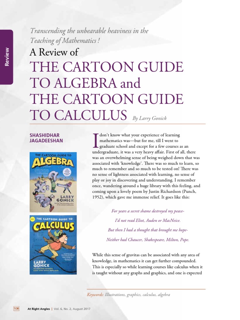 Cartoon Guides: Algebra & Calculus Review | PDF | Equations | Calculus