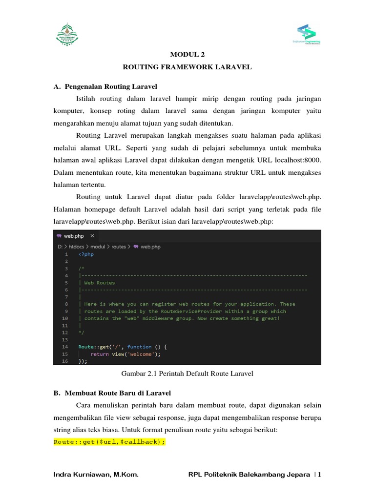 Panduan Routing Laravel | PDF