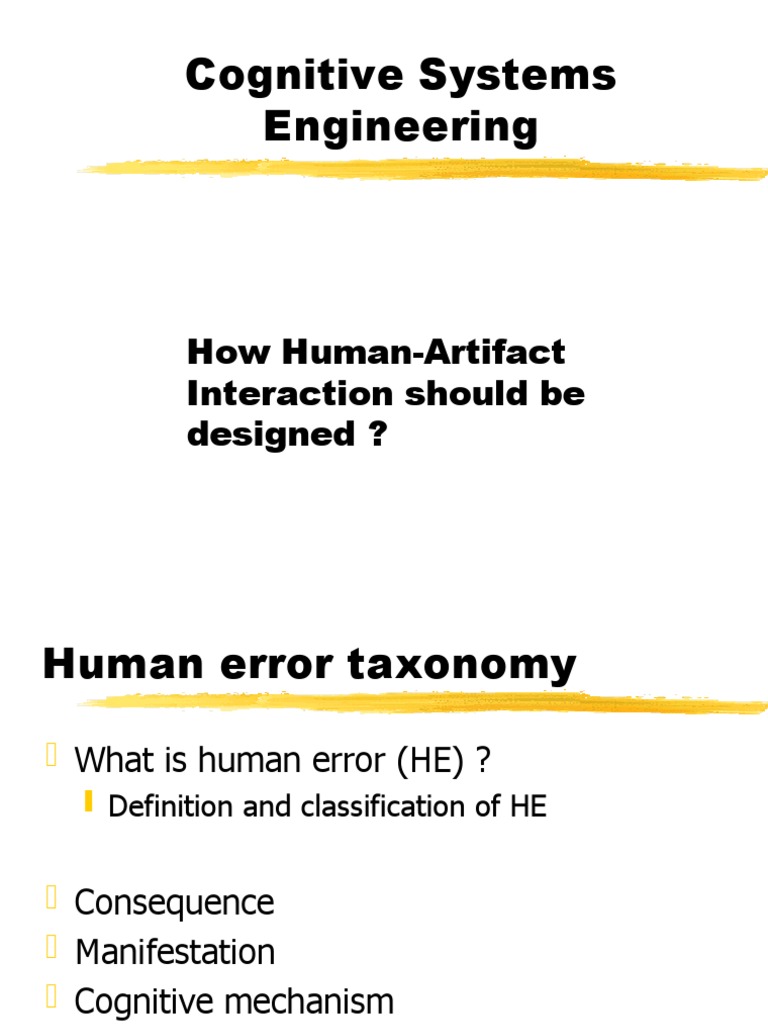 Human Error | PDF | Emergence | Systems Theory