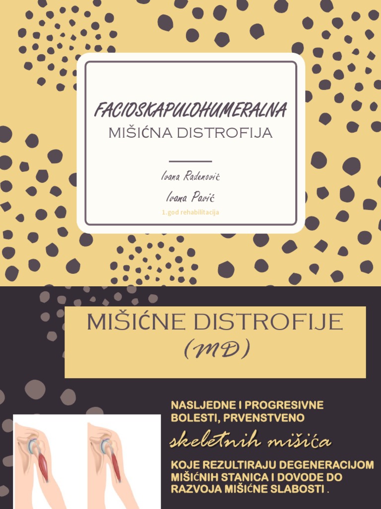 Facioskapulohumeralna Mišićna Distrofija 1 | PDF