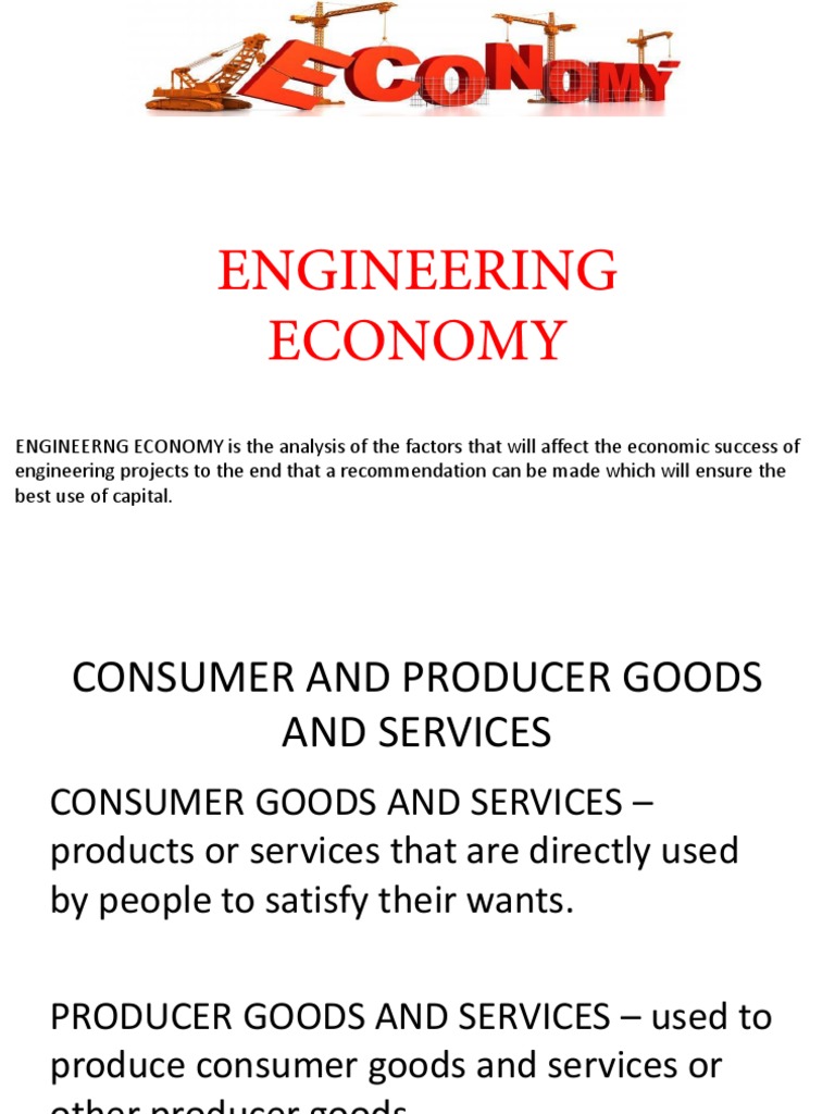 1 Engineering Economy Introduction | PDF | Demand | Supply (Economics)