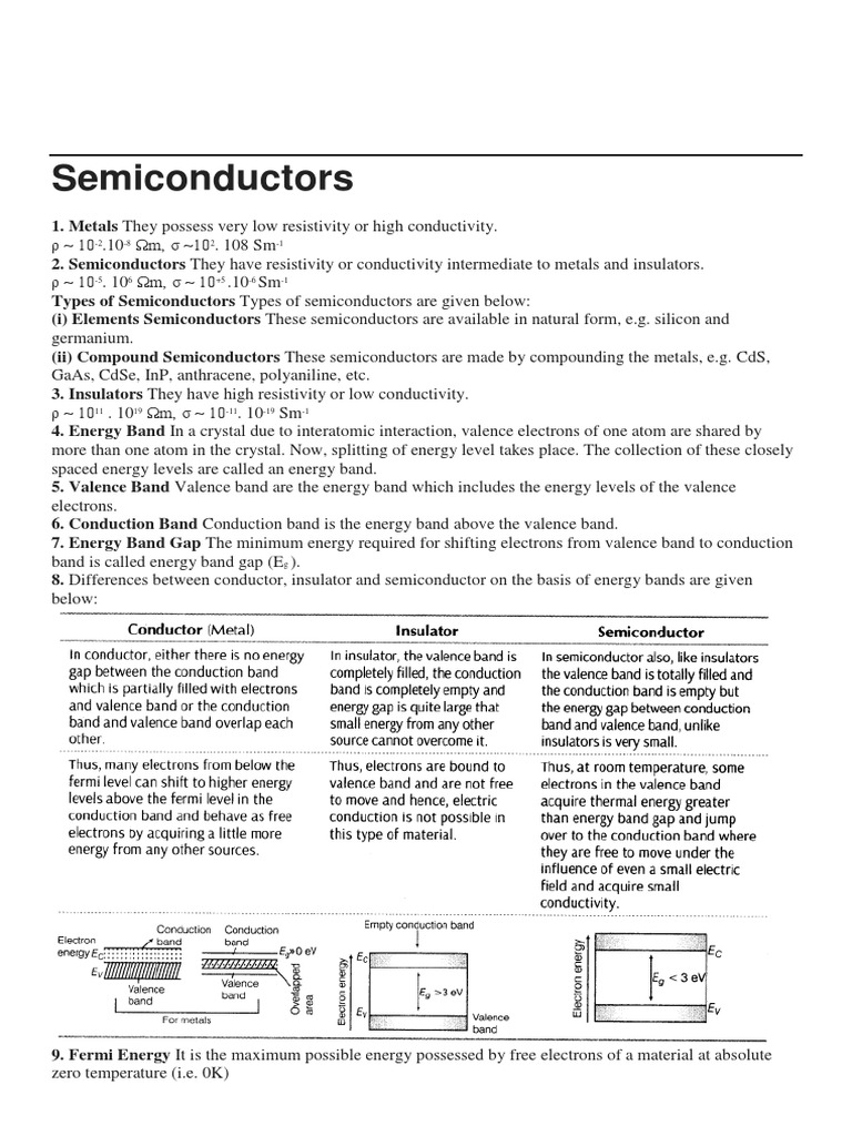 Semiconductor Notes | PDF | P–N Junction | Rectifier