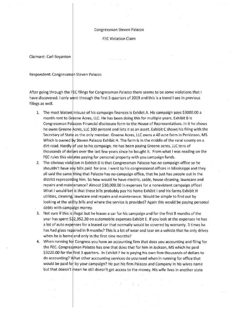 Boyanton - FEC Violations | PDF