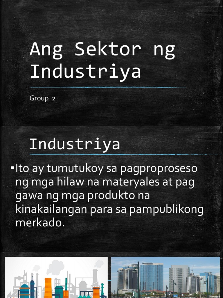 Ang Sektor NG Industriya | PDF