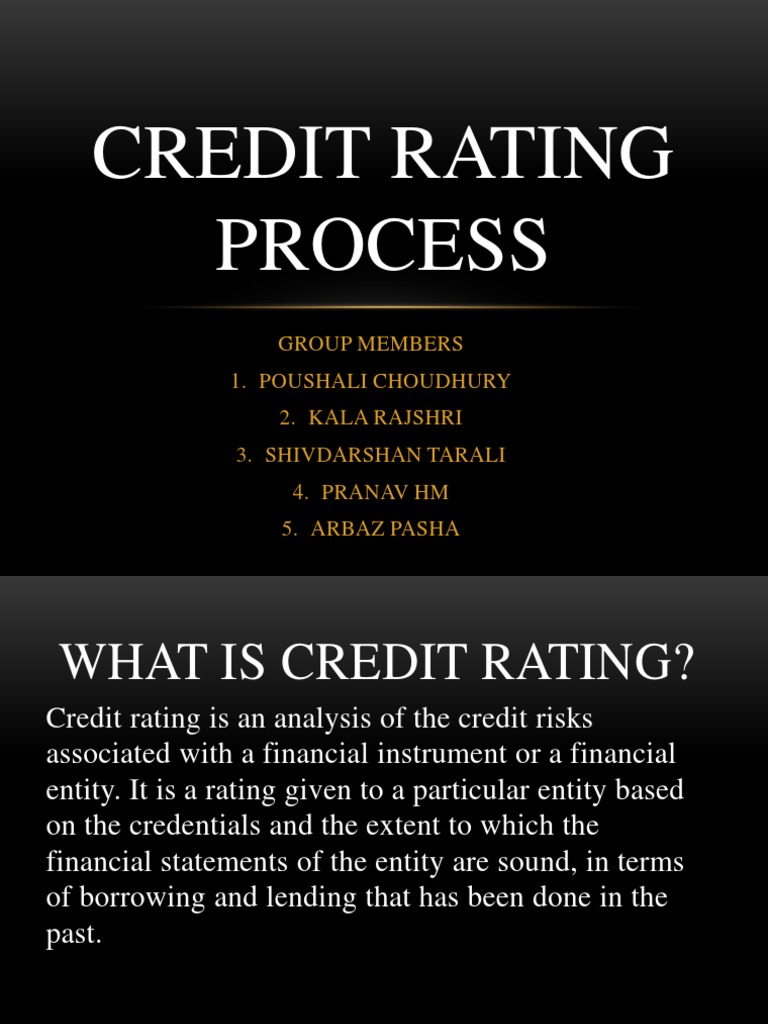Credit Rating Process New | PDF | Credit Rating | Credit Rating Agency
