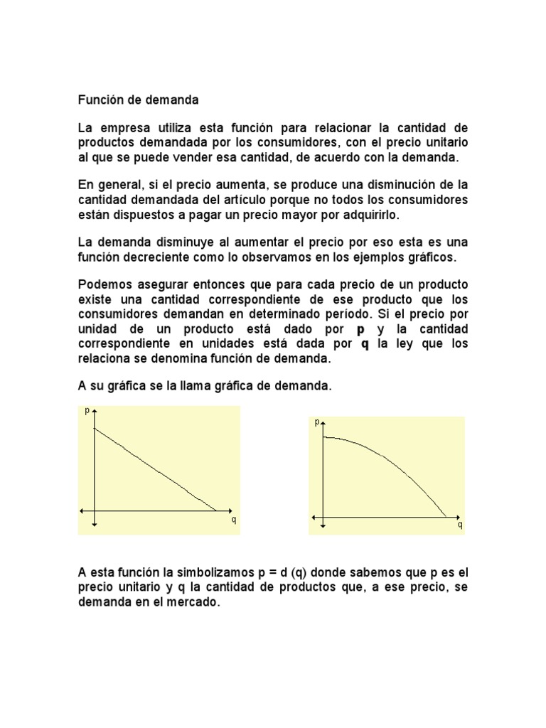 Aplicaciones de Las Derivadas A La Economía | PDF | Curva de demanda ...