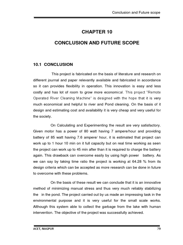Chapter 10 Conclusion | PDF | Nature