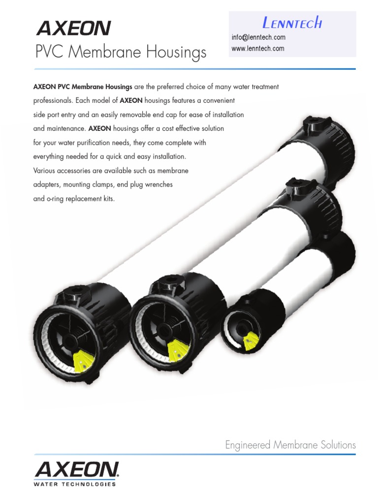 Axeon Membrane Housings L | PDF | Chemistry | Industrial Processes
