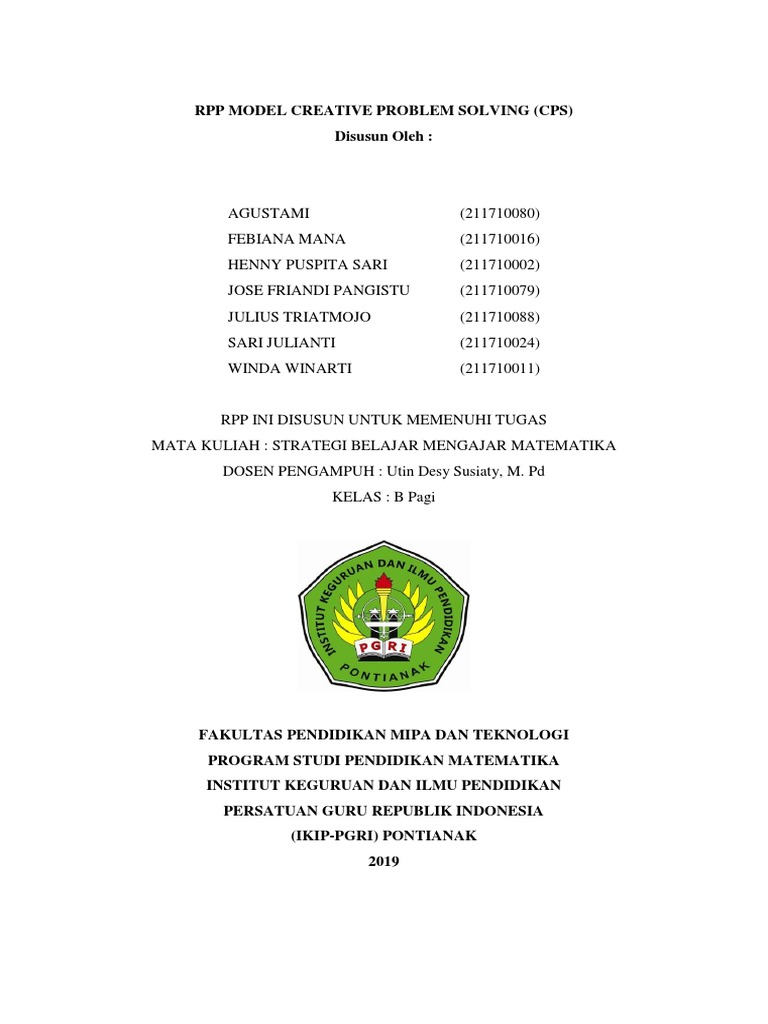 RPP Matematika-1 NEW | PDF