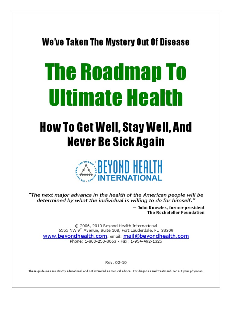 Roadmap | PDF | Wellness | Lifestyle