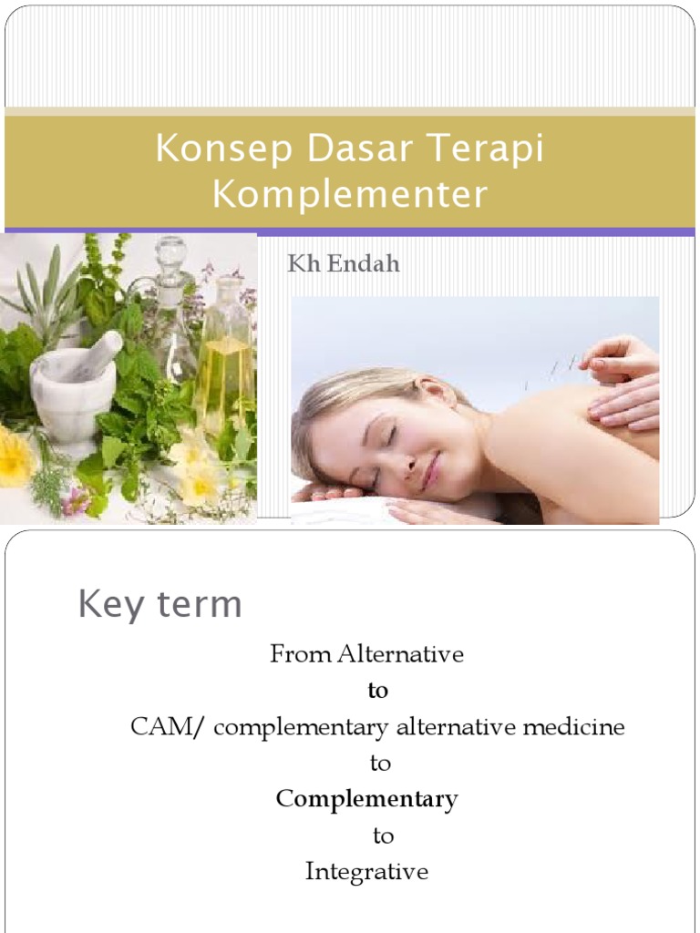 Konsep Dasar Terapi Komplementer | PDF | Alternative Medicine | Childbirth