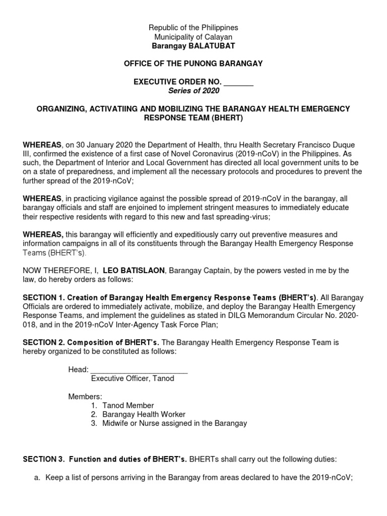 EO-BHERT | Government Information | Social Institutions