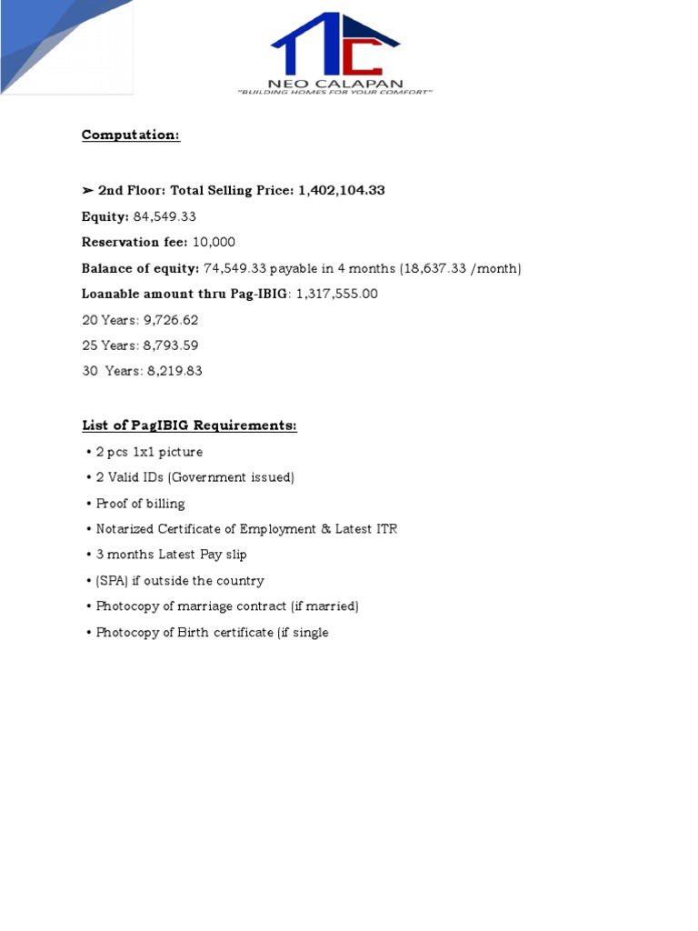 Neo Calapan Realty Corp. | PDF