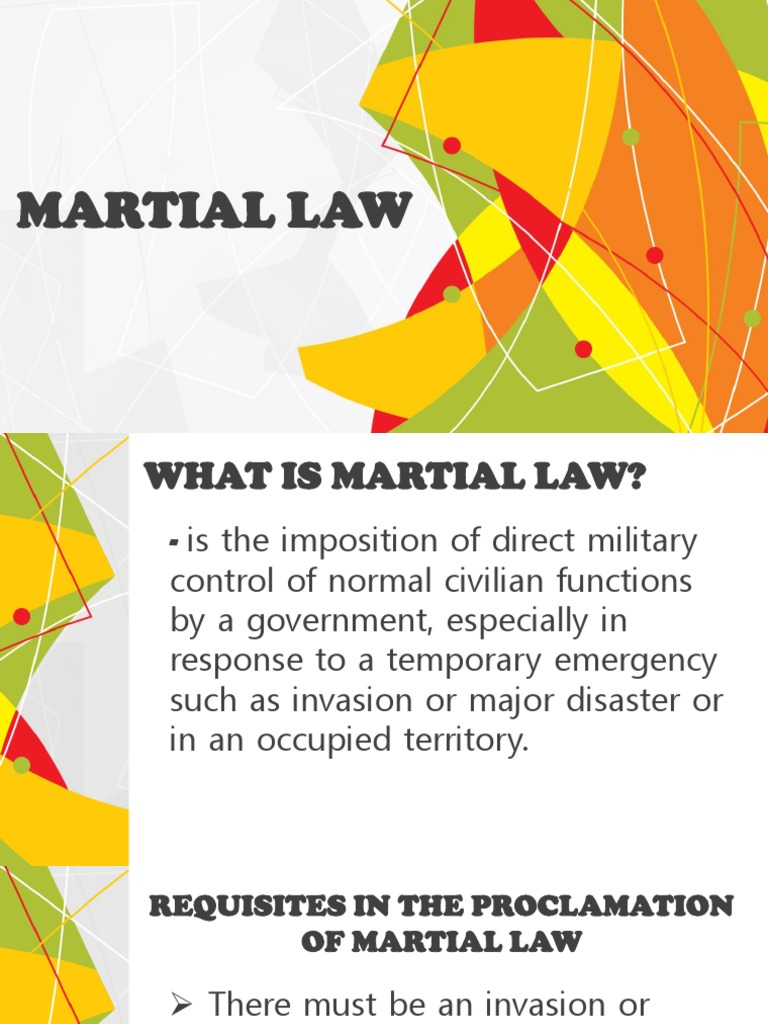 Martial Law RPMS 3RD Quarter | PDF | Martial Law | Habeas Corpus