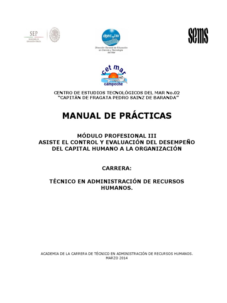 Manual 3 Modulo Iii Arh. | PDF | Planificación | Evaluación